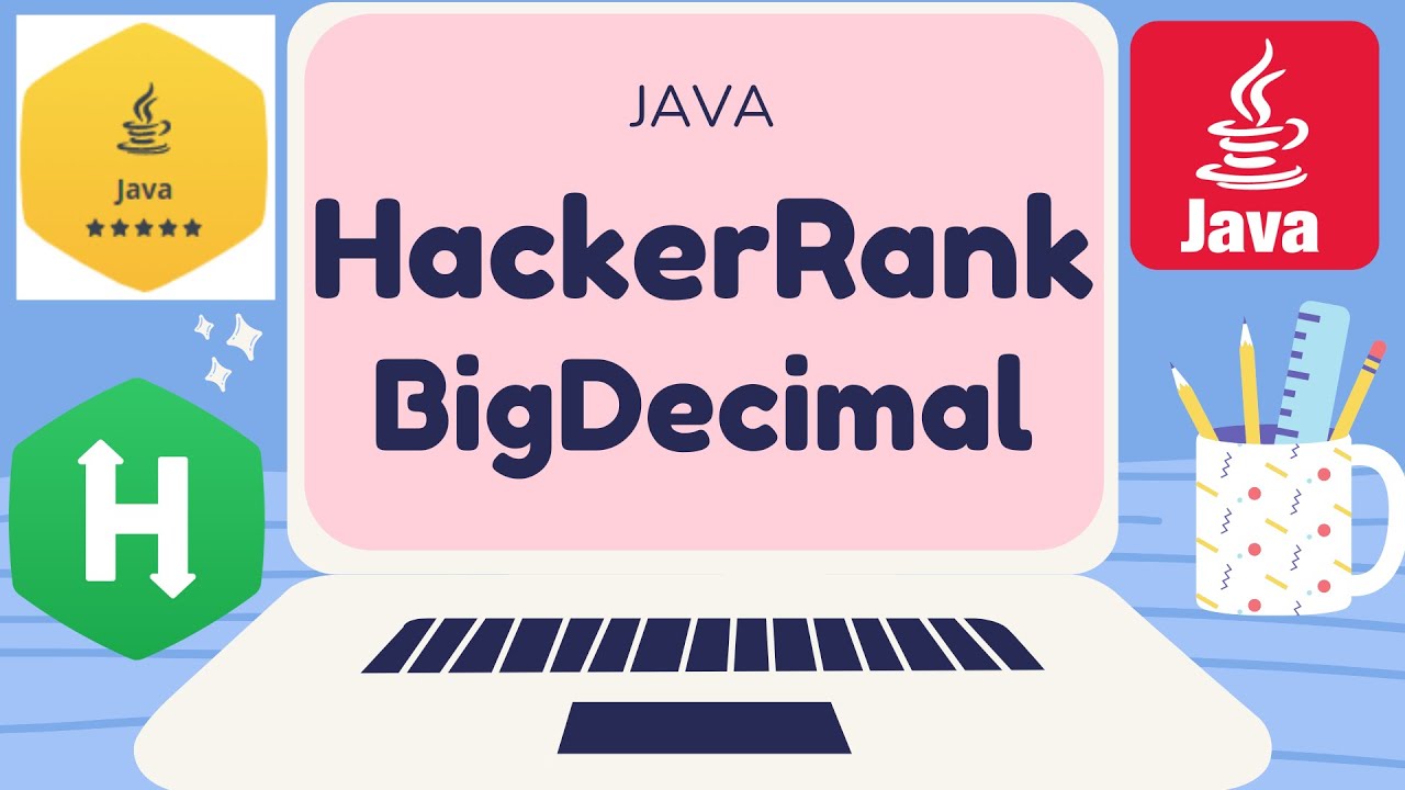 Hackerrank Java Bigdecimal Certification Gold Badge Youtube
