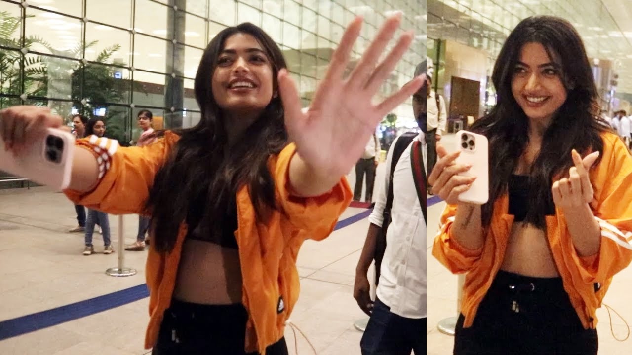 Rashmika Mandanna Cute Conversation With Media Mumbai Airport