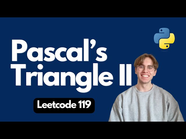 Python Tutorial Pascal S Triangle Python Pattern