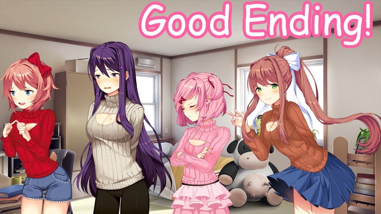 How To Get The Good Ending Doki Doki Literature Club 1 Youtube