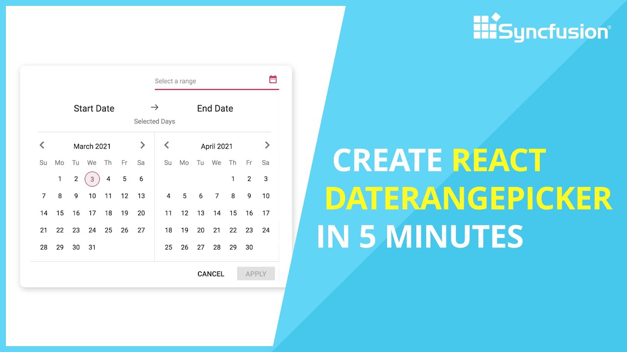 Learn About React Daterangepicker In 5 Minutes Youtube