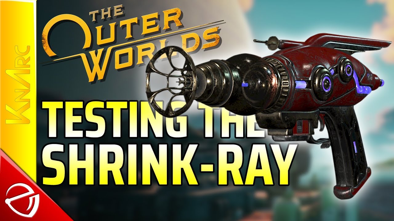 The Outer Worlds Shrink Ray Test Youtube