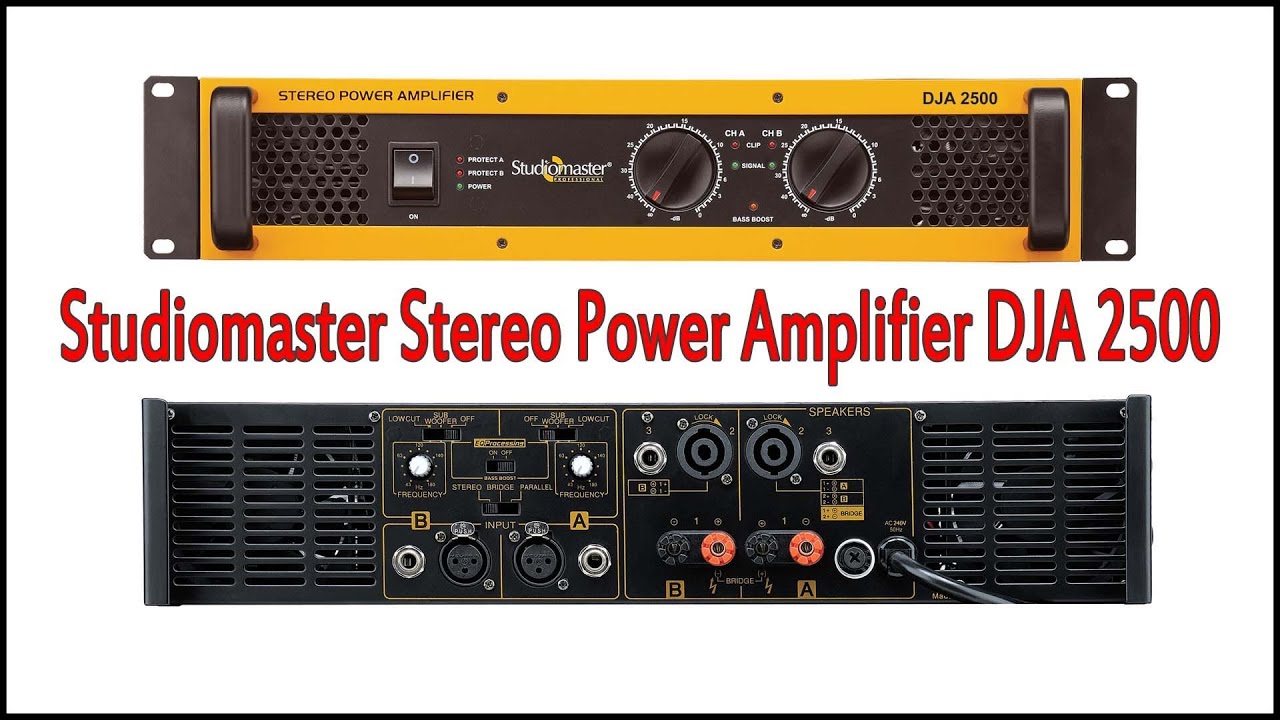 Studiomaster Amplifier Youtube
