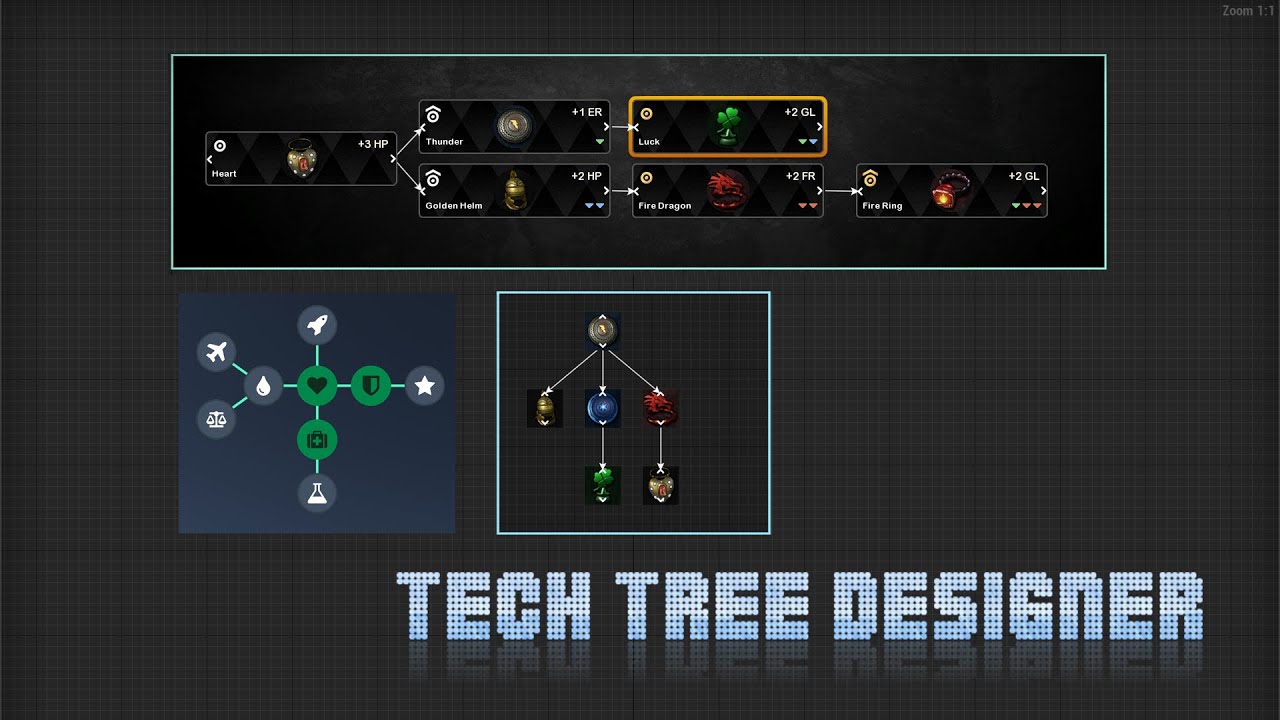 Tech Tree Editor Designer For Unreal Engine 4 Youtube