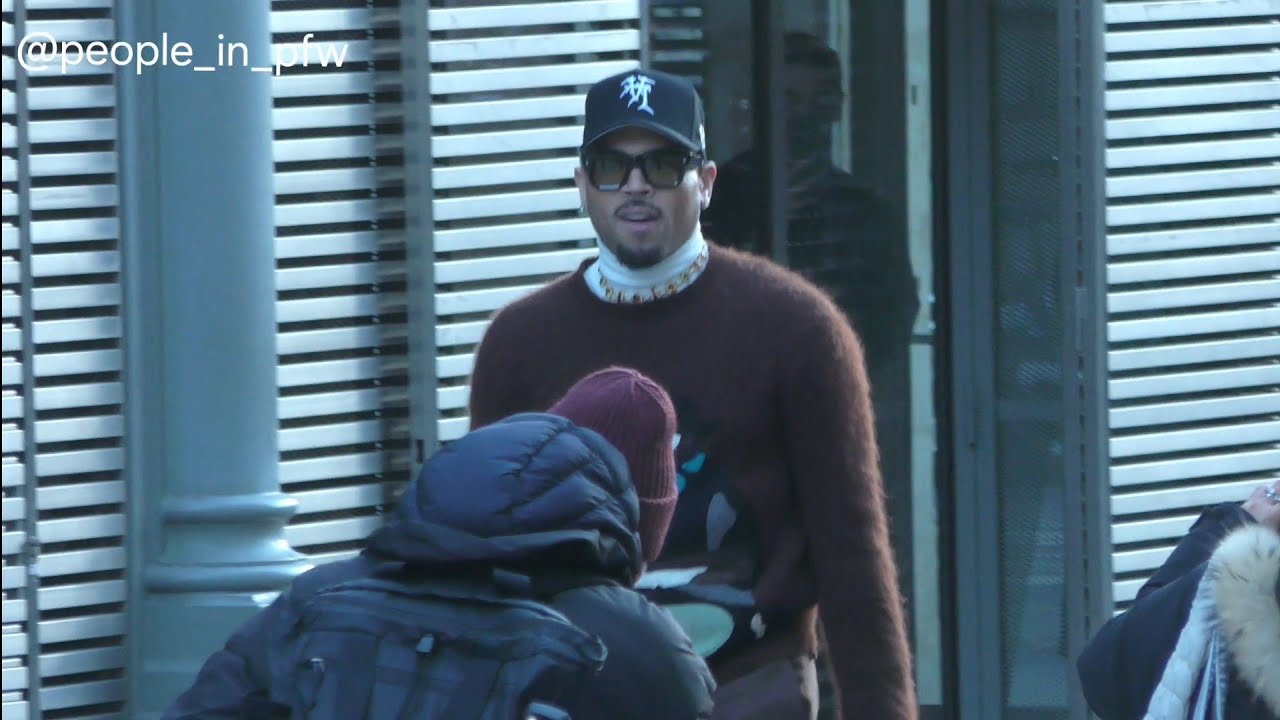 Chris Brown Amiri Menswear Fall Winter Fashion Show In Paris 18 01