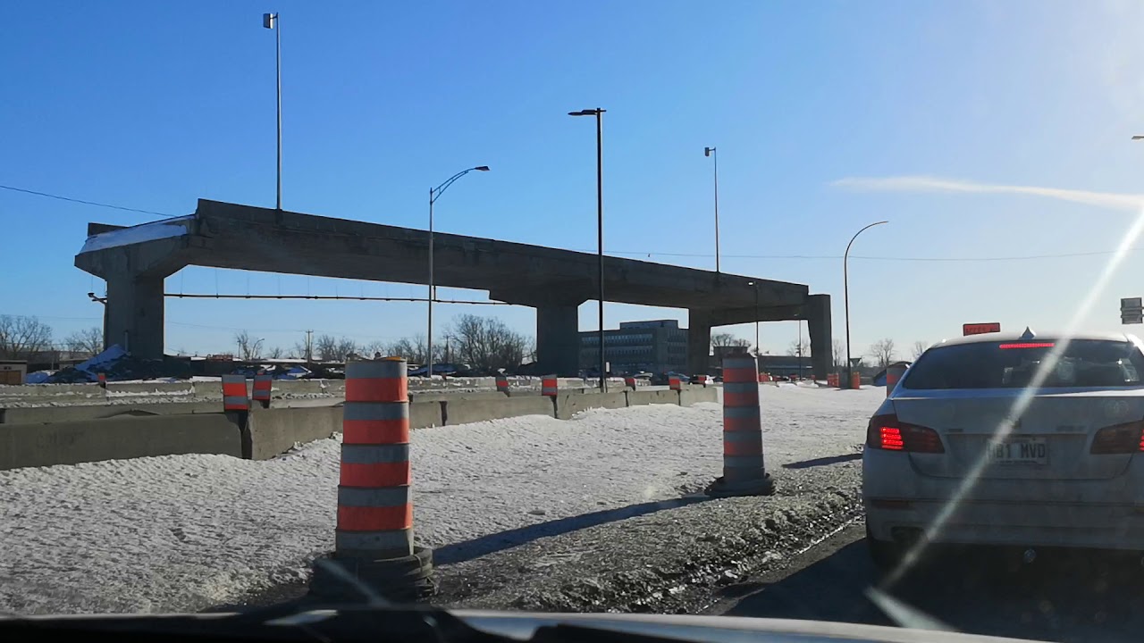 720 West Ouest Turcot échangeur Travaux Youtube