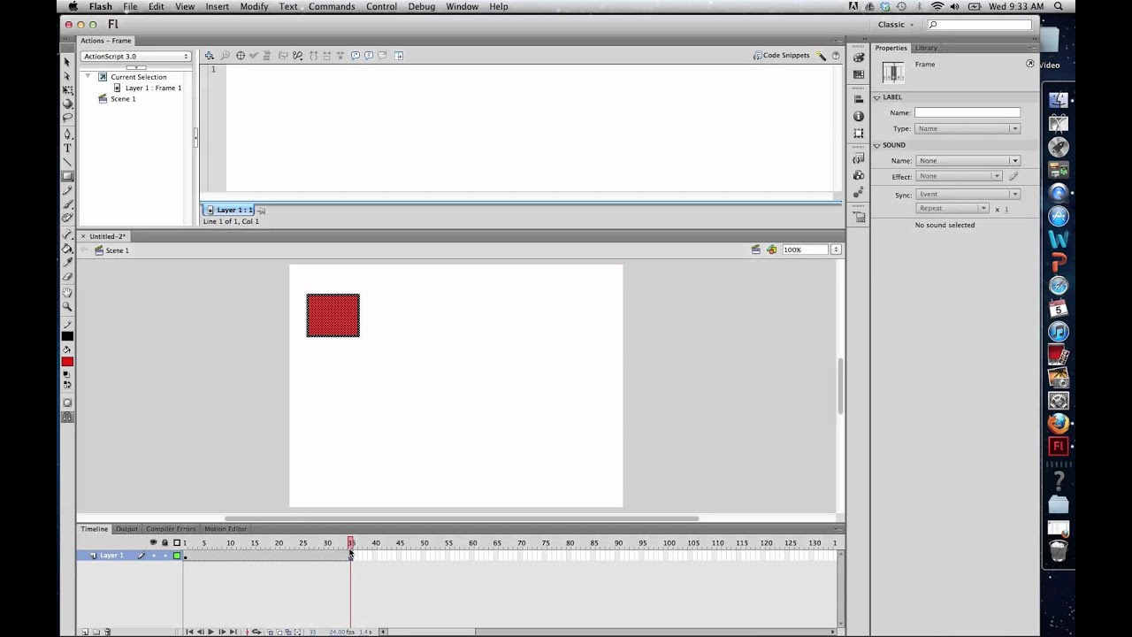 Flash Cs6 Motion Tween Youtube