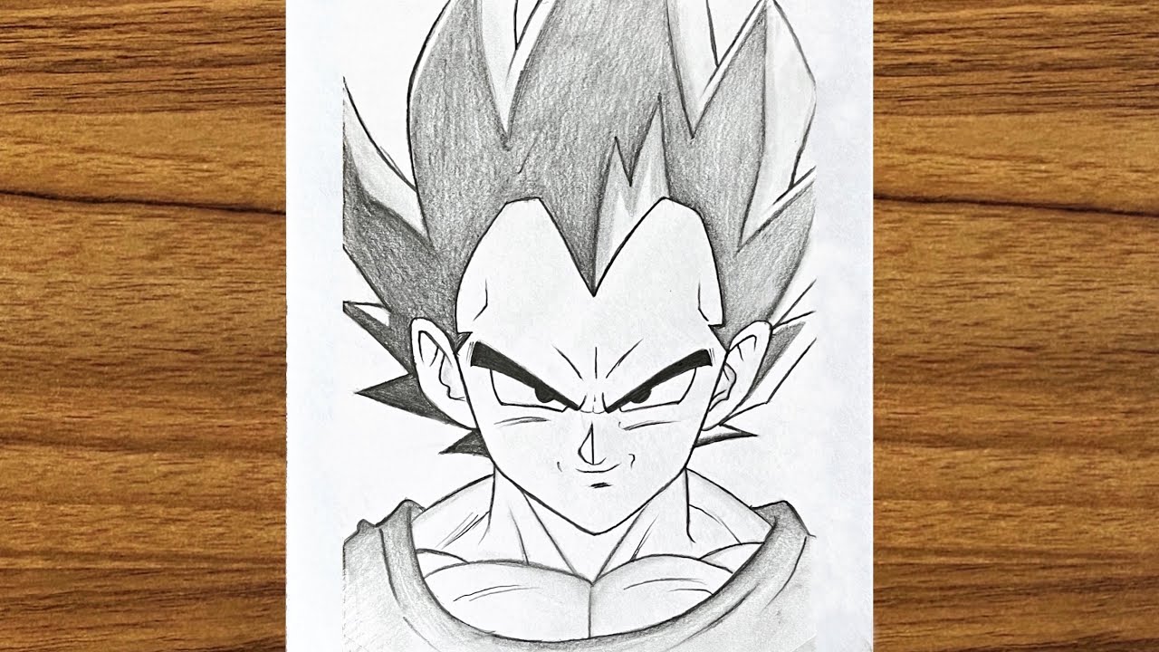 Vegeta Drawing Easy How To Draw Vegeta Step By Step Easy Drawing