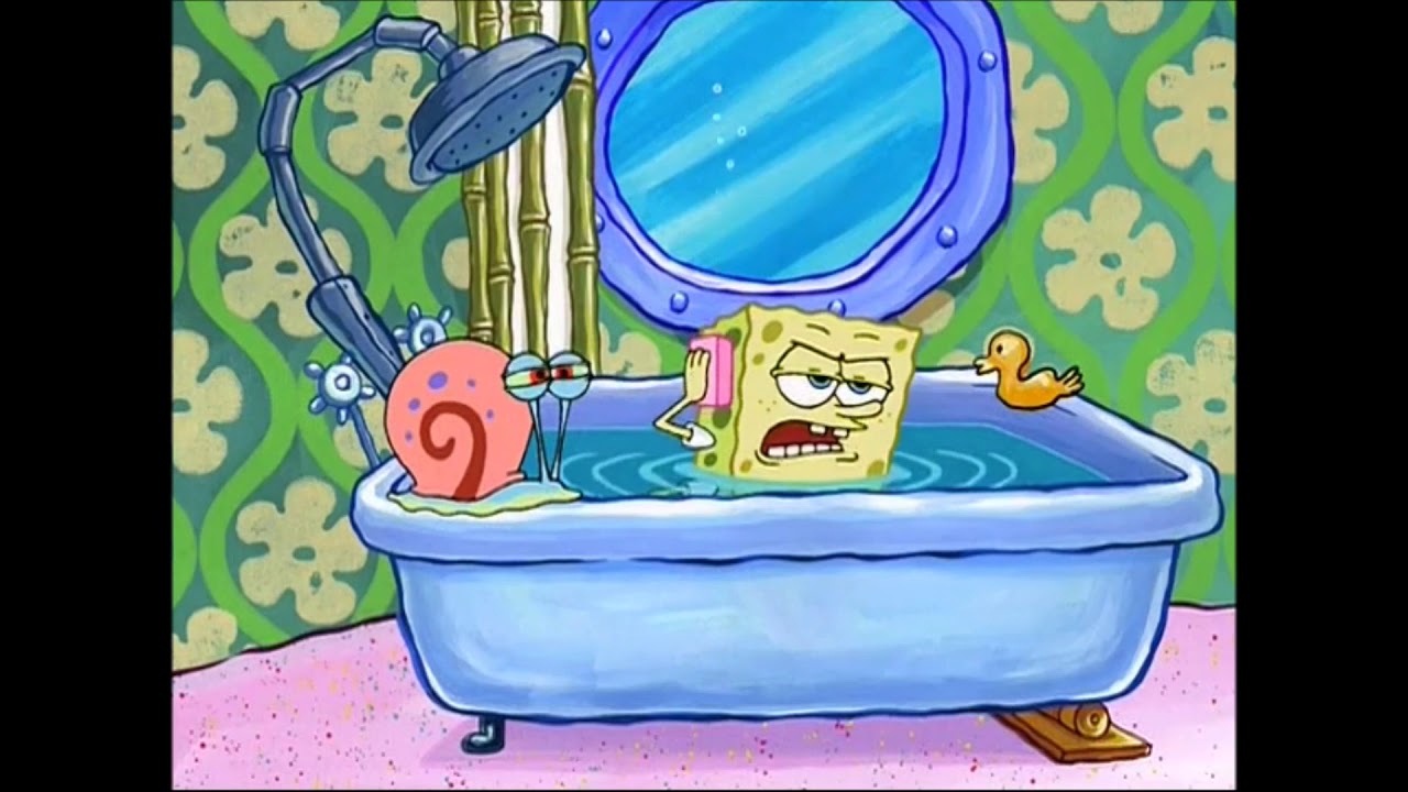 Spongebob Takes A Bath