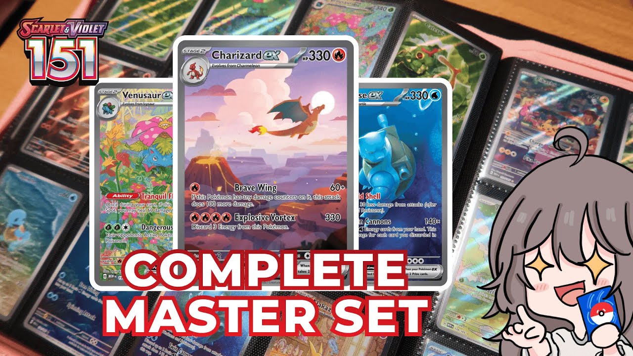 Finally Completed Pokémon 151 Master Set In 2025 Youtube
