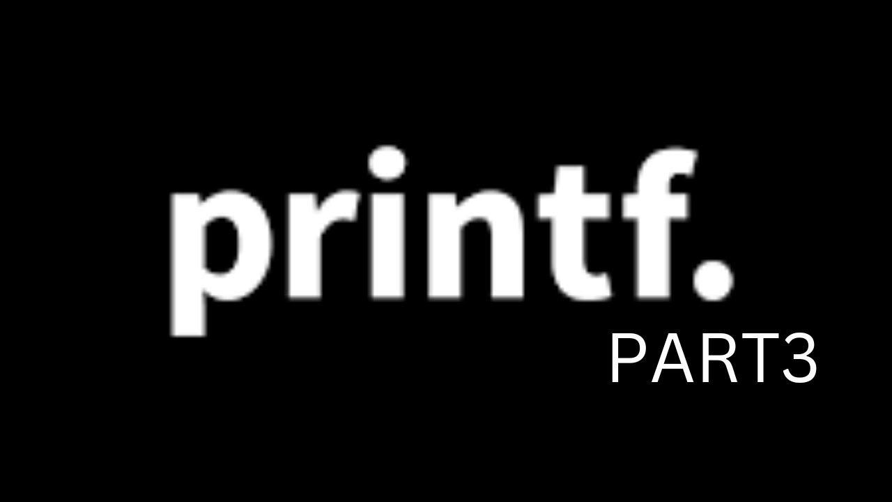 C Printf Project Part3 Youtube