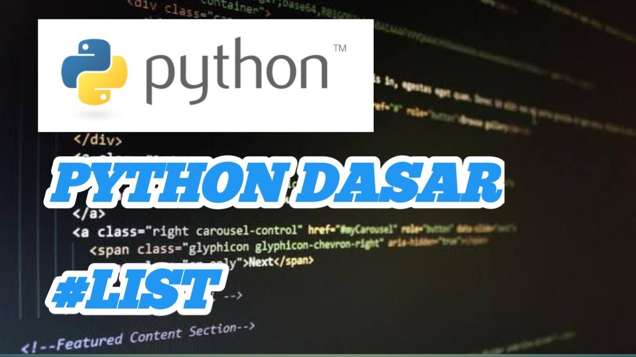 Menjalankan List Dalam Python Dasar Youtube