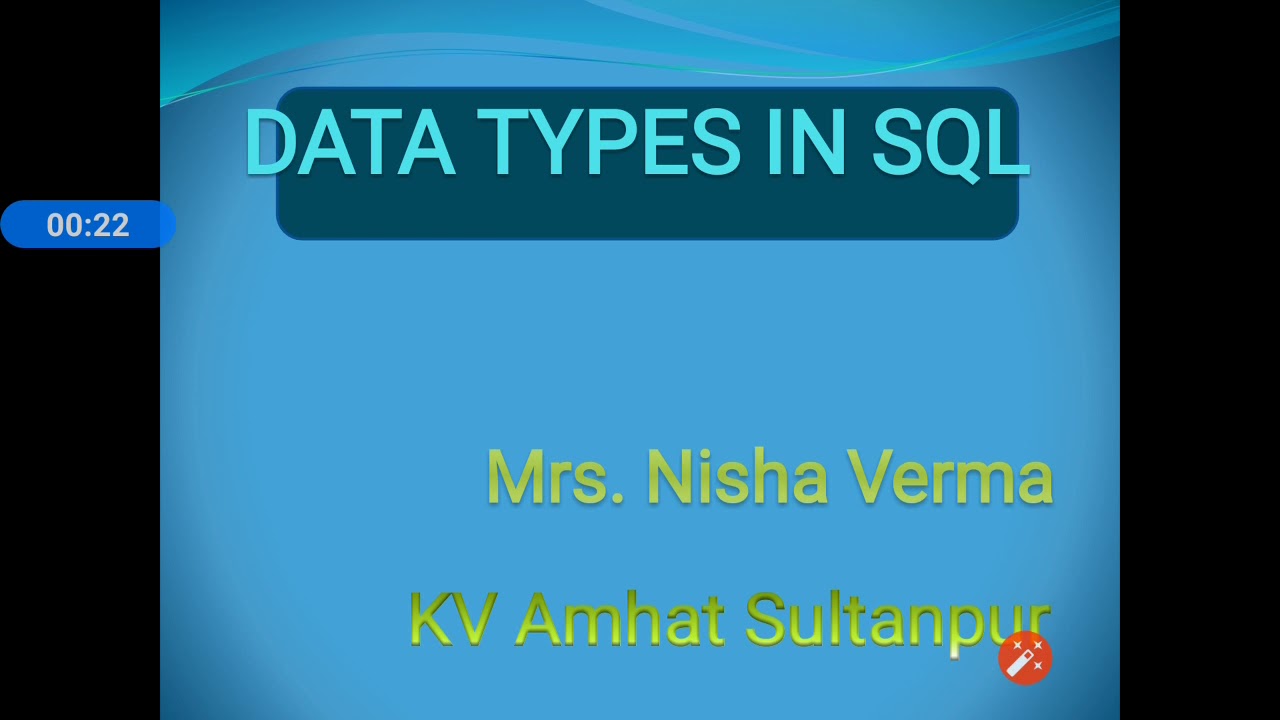 Data Types In Mysql Youtube