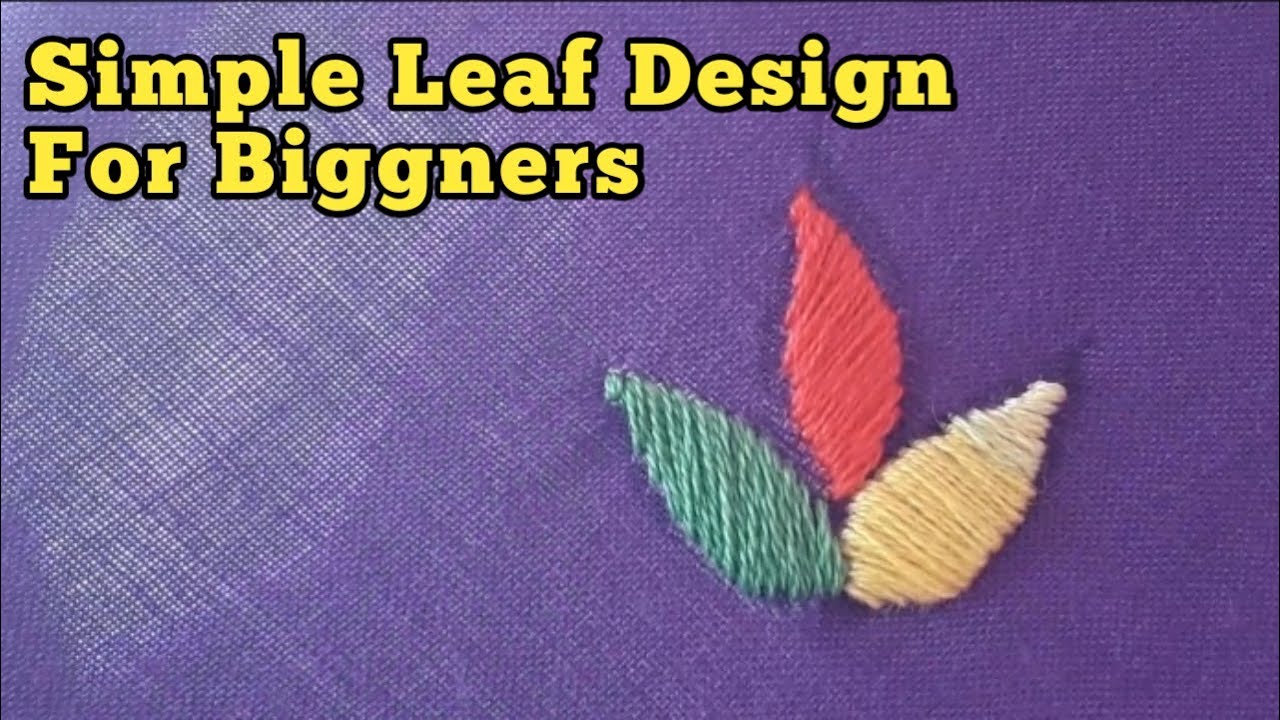 Easy Simple Leaf Design Youtube