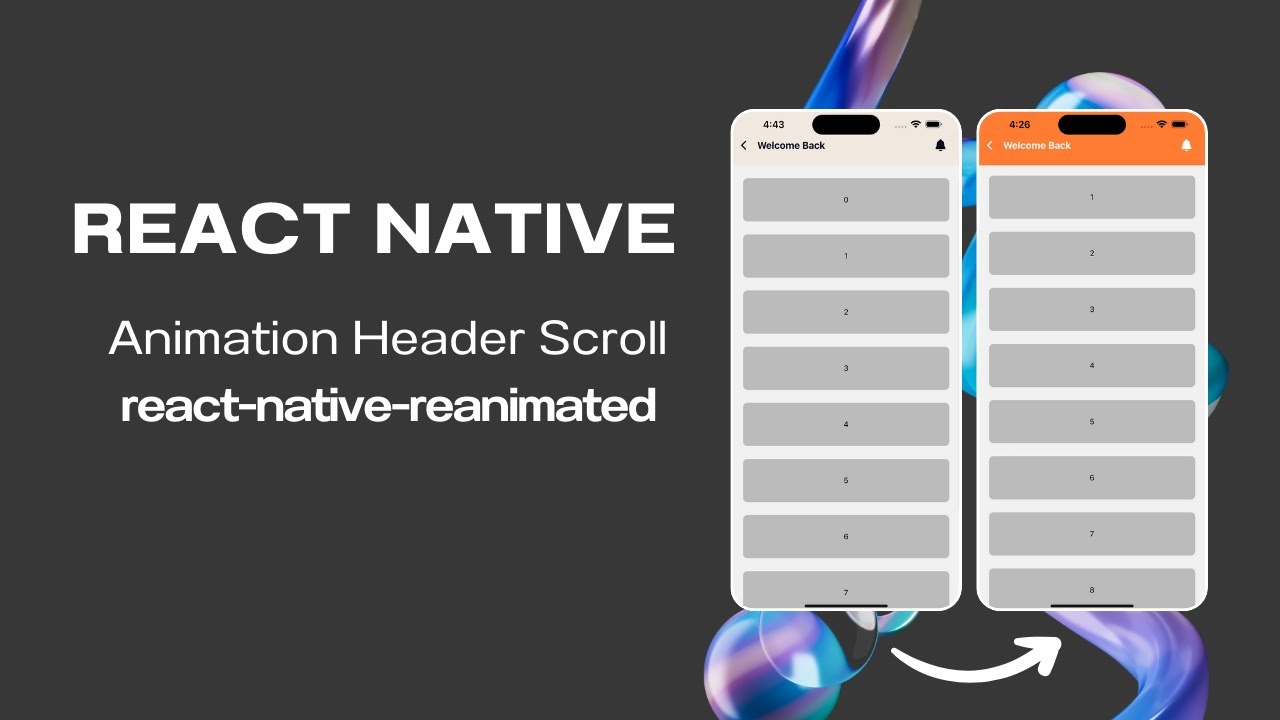 React Native Animation Header Scroll With Reanimated Youtube