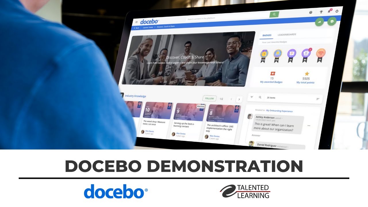 Docebo Learning Management System Demo Talented Learning Youtube