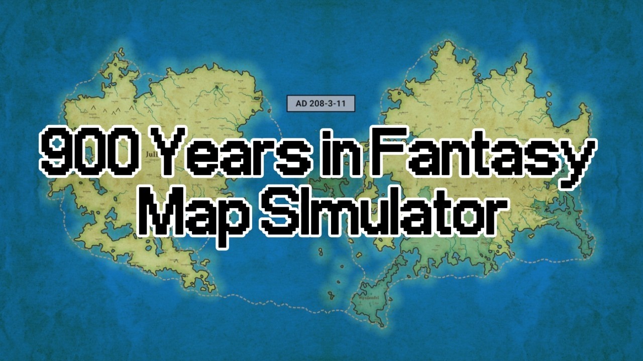 900 Years In Fantasy Map Simulator Timelapse Youtube
