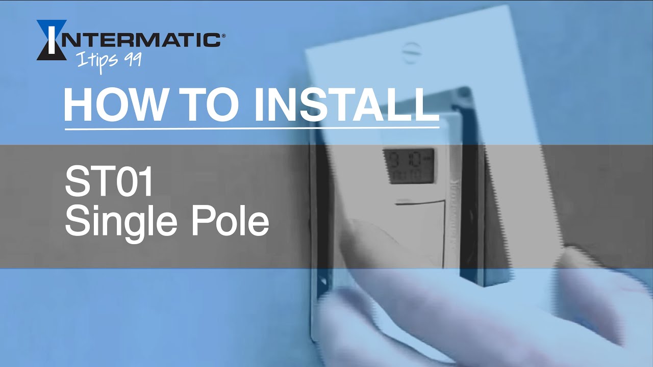 How To Install The St01 Single Pole Time Switch Youtube