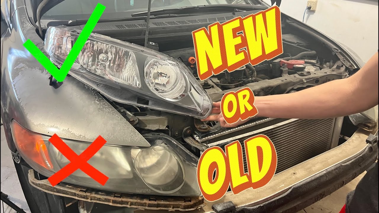 How To Replace Honda Civic Headlight Assemblies Youtube