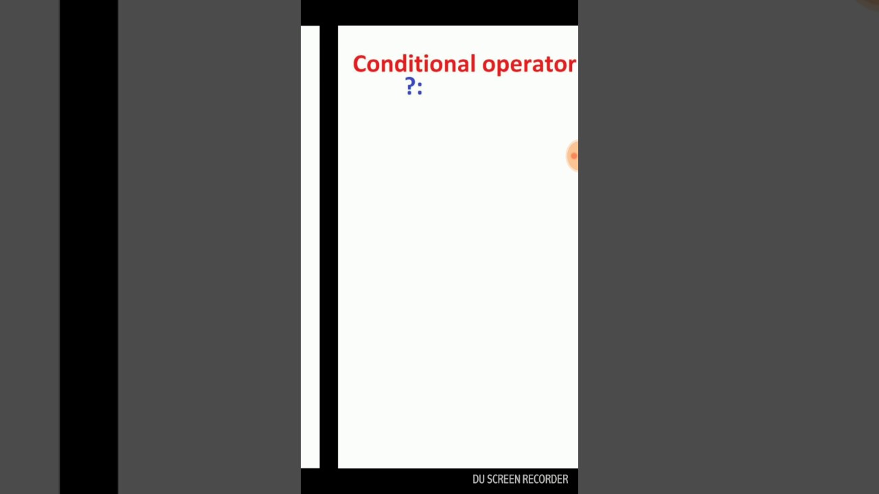 How To Use Conditional Operator In C Youtube