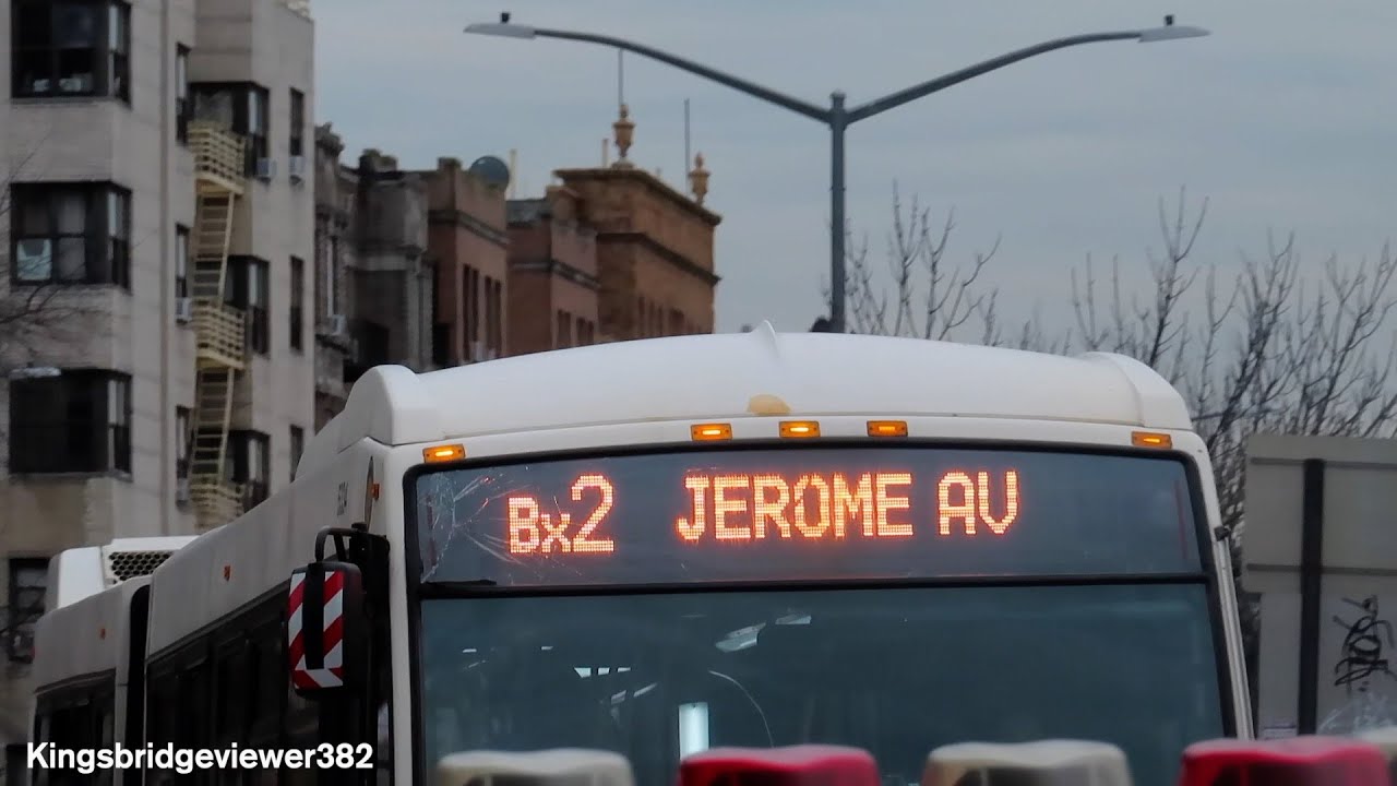 Mta New York City Bus The Bx2 Bus To Jerome Ave At Bedford Park