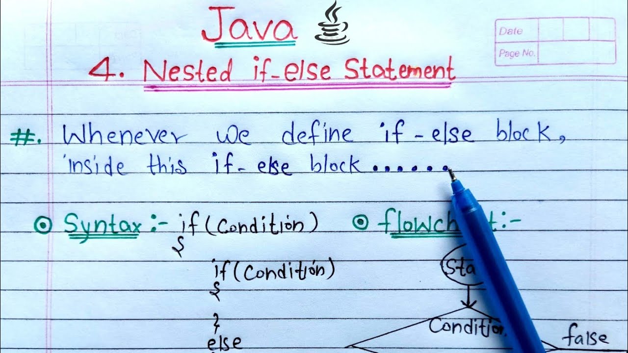 Nested If Else Statement In Java Hindi Learn Coding Youtube