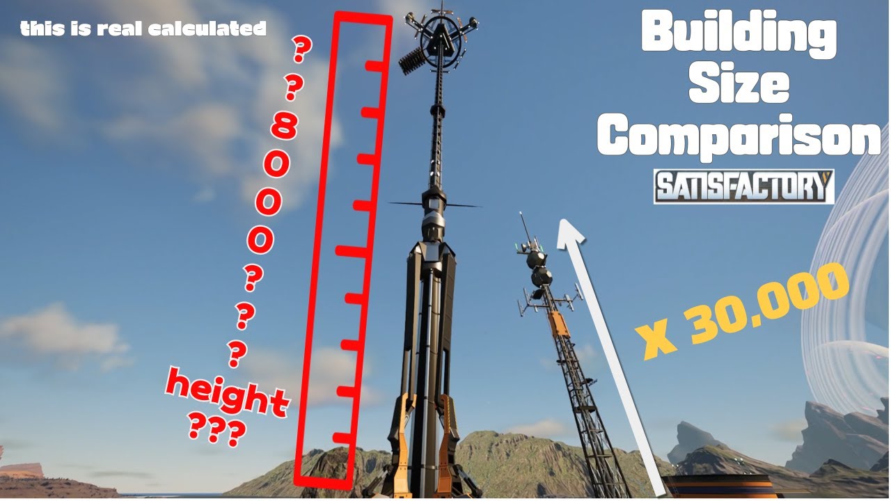 Satisfactory Building Size Comparison Youtube