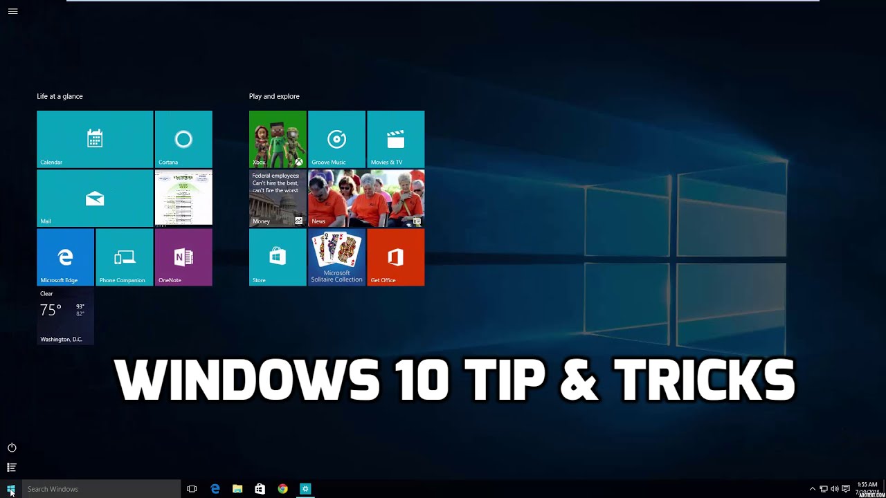 Windows 10 Tip Tricks Youtube