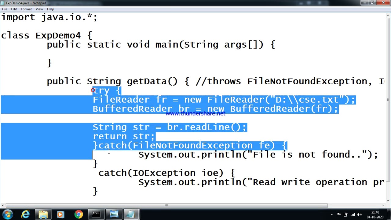 Java Throw And Throws Youtube