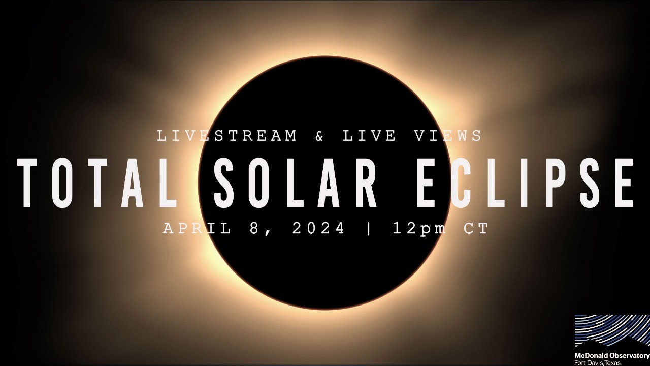 Total Solar Eclipse Livestream April 8 2024 Youtube