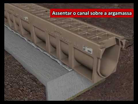 Canal Pré Fabricado De Concreto Polímero Para Drenagem Superficial Aco