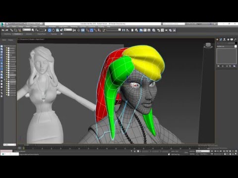 Character Modeling Part 16 Creating Hair Youtube