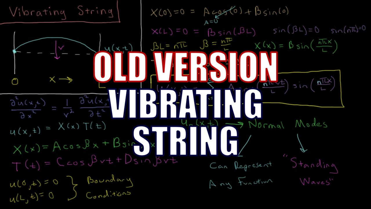 Quantum Chemistry 2 2 Vibrating String Old Version Youtube