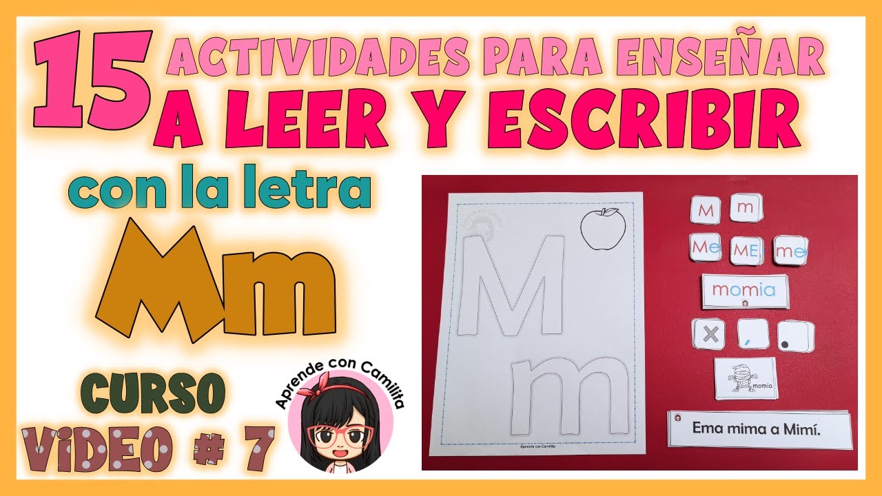 7 Letra M Curso Como Enseñar A Leer Y Escribir Fácil Y Rápido Youtube