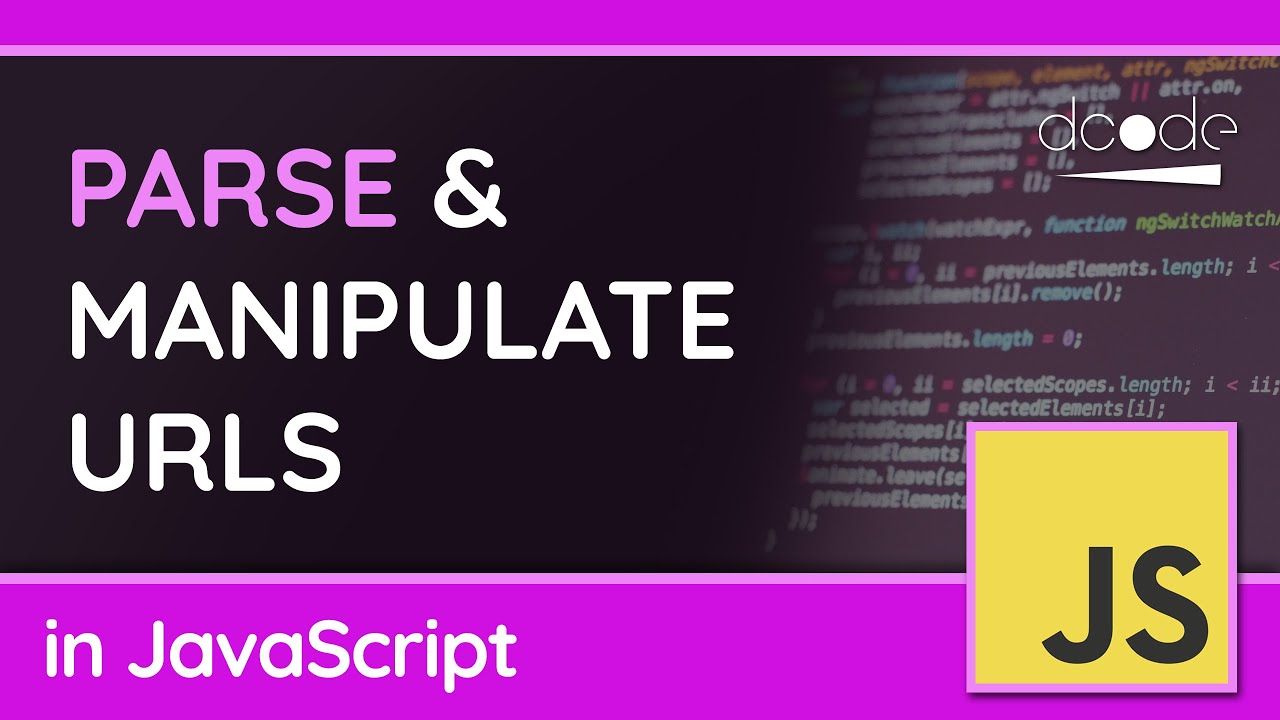How To Use Url Objects Url Interface Javascript Tutorial Youtube
