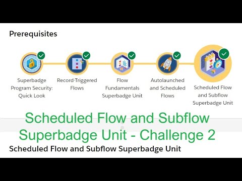 Scheduled Flow And Subflow Superbadge Unit Challenge 2 Solution