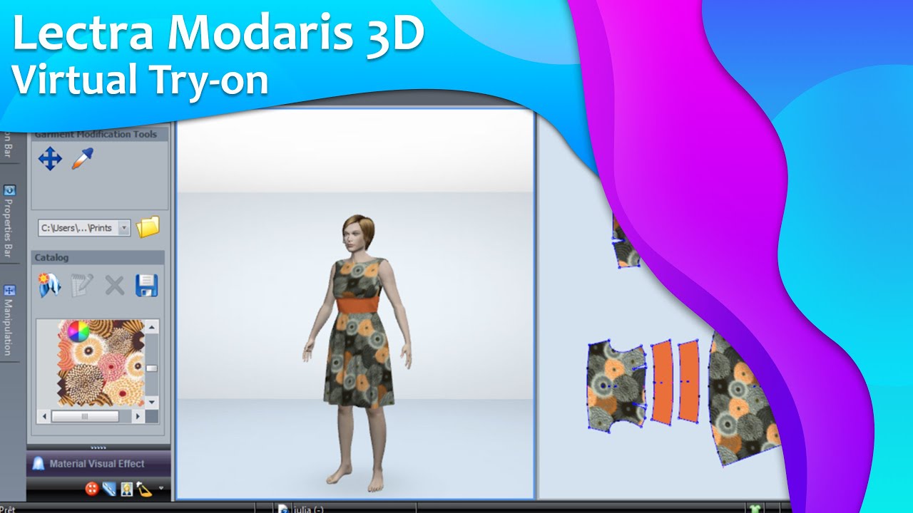 Lectra Modaris 3d Tutorial Dress Virtual Try On 3d Virtual