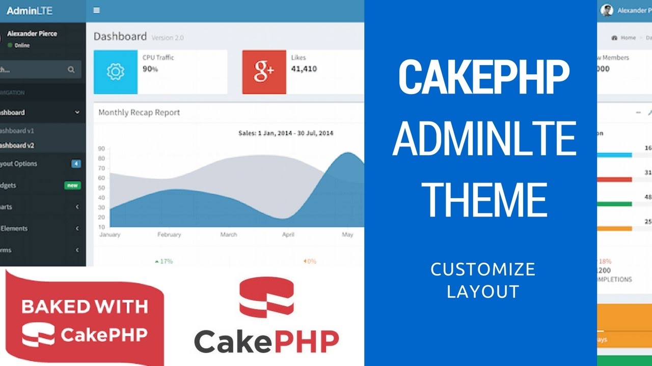 Cakephp Adminlte Theme Customize Layout Youtube