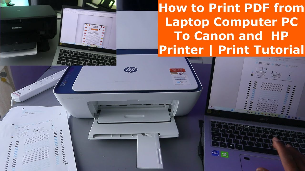 How To Print Pdf From Laptop Computer Pc To Canon And Hp Printer