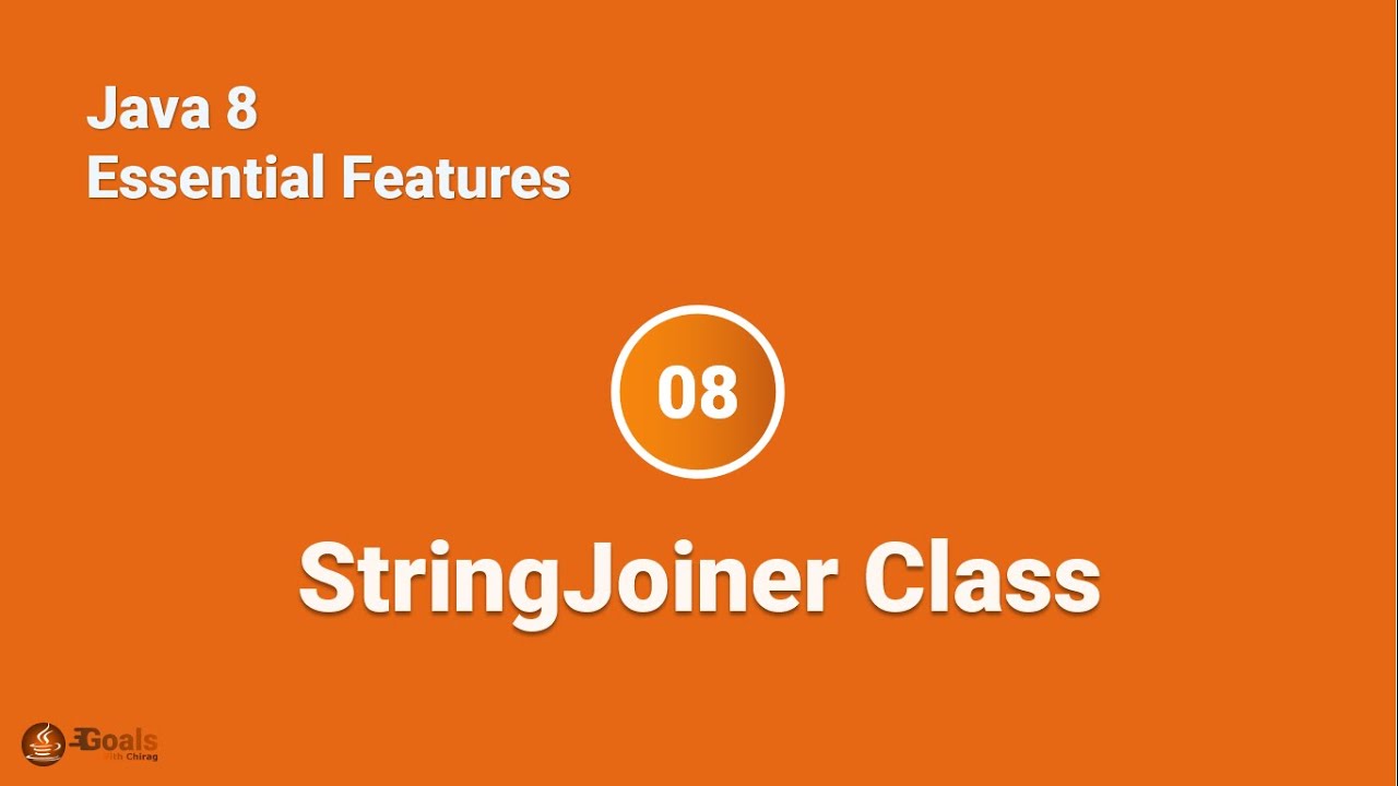 Stringjoiner Java8 Essential Features Youtube