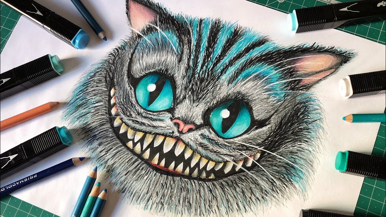 Alice In Wonderland Drawings Cat