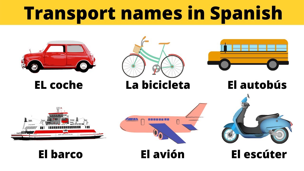 Spanish Transportation Vocabulary