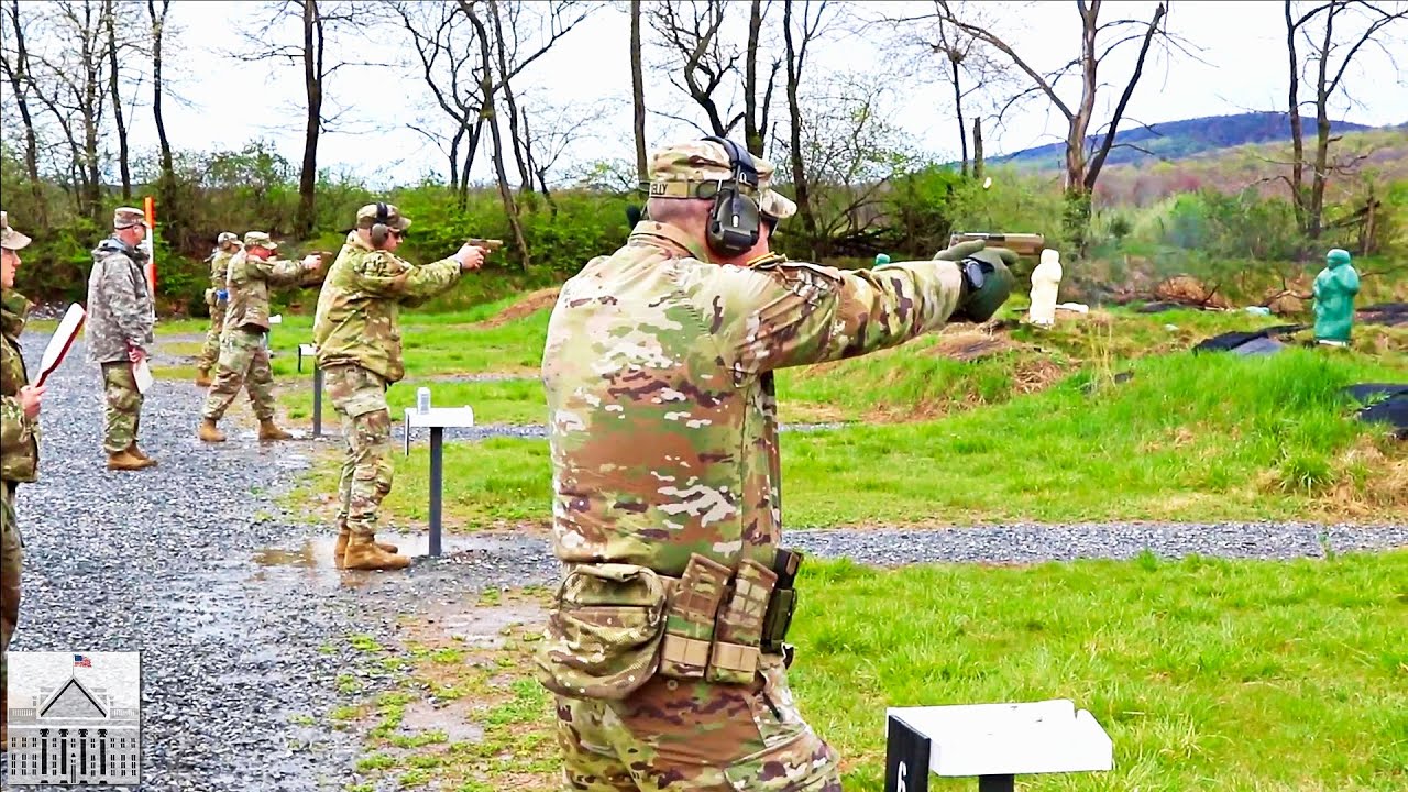M17 Combat Pistol Qualification At Fort Indiantown Gap Youtube