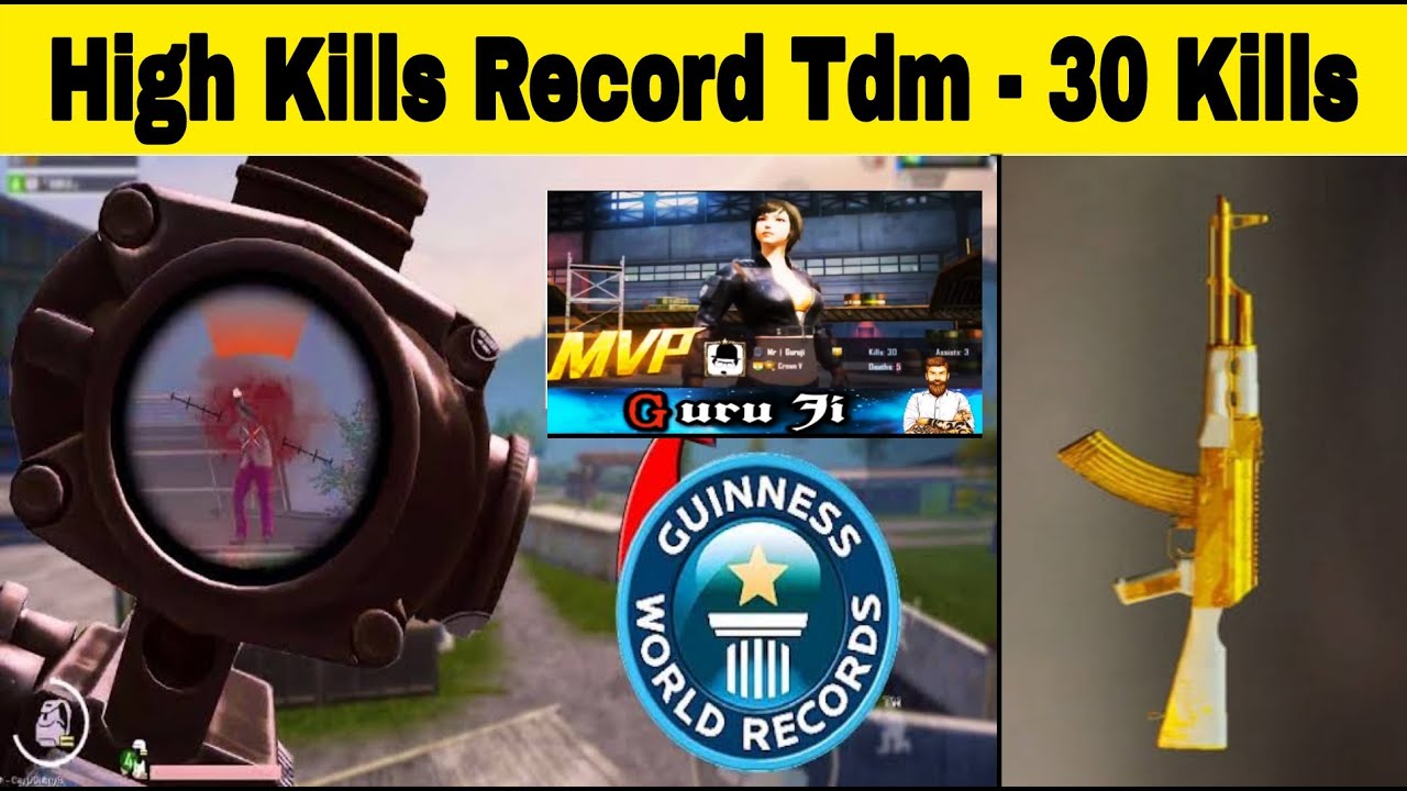 30 Kills Tdm Match In Pubg Mobile Tdm High Kills Record Birthday