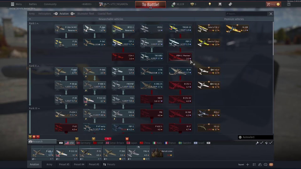 Grinding The Usa Air Tech Tree In War Thunder Youtube