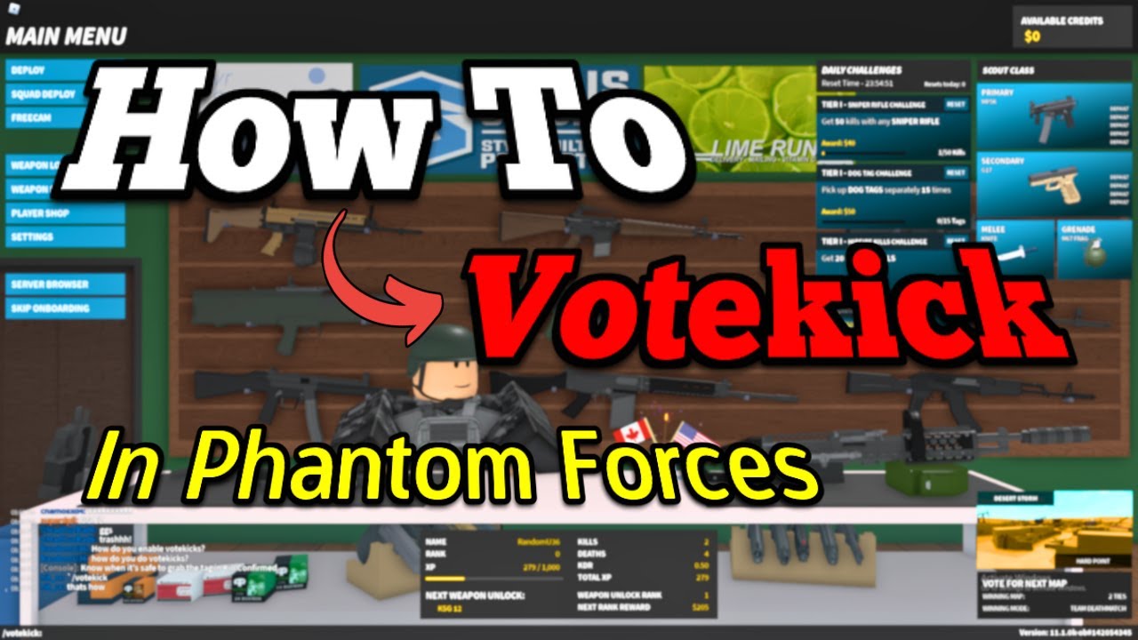 How Do You Votekick In Phantom Forces