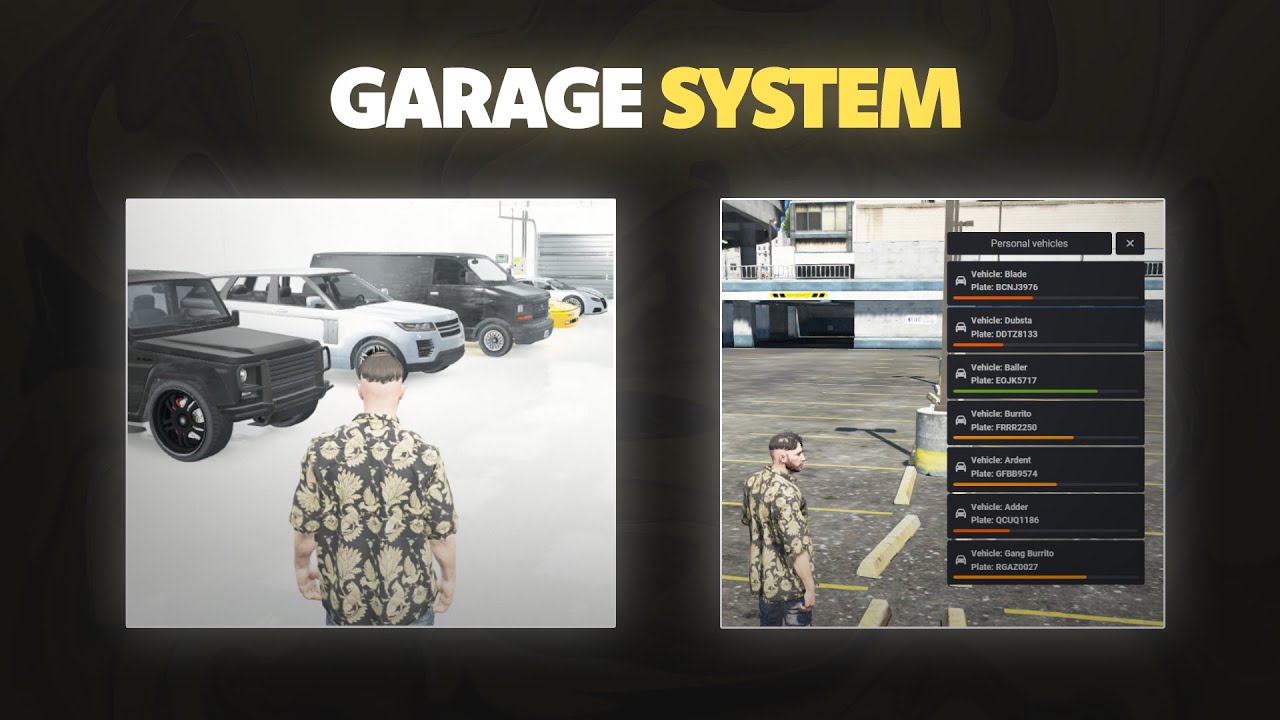 Fivem Esx Advancedgarage Tutorial Fivem Garage System Fivem Server Images