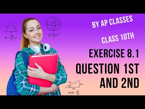 Class 10th Math Chapter 8 Exercise 8 1 Youtube