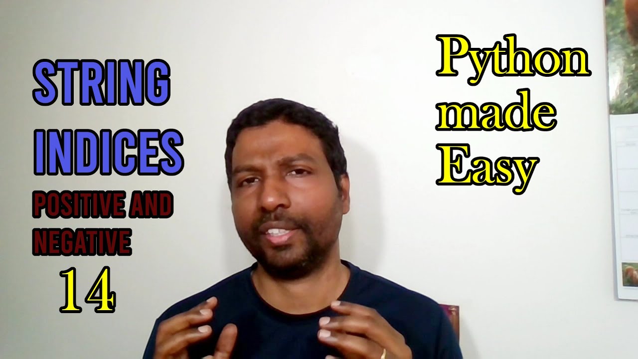 String Indices Python For Beginners Youtube