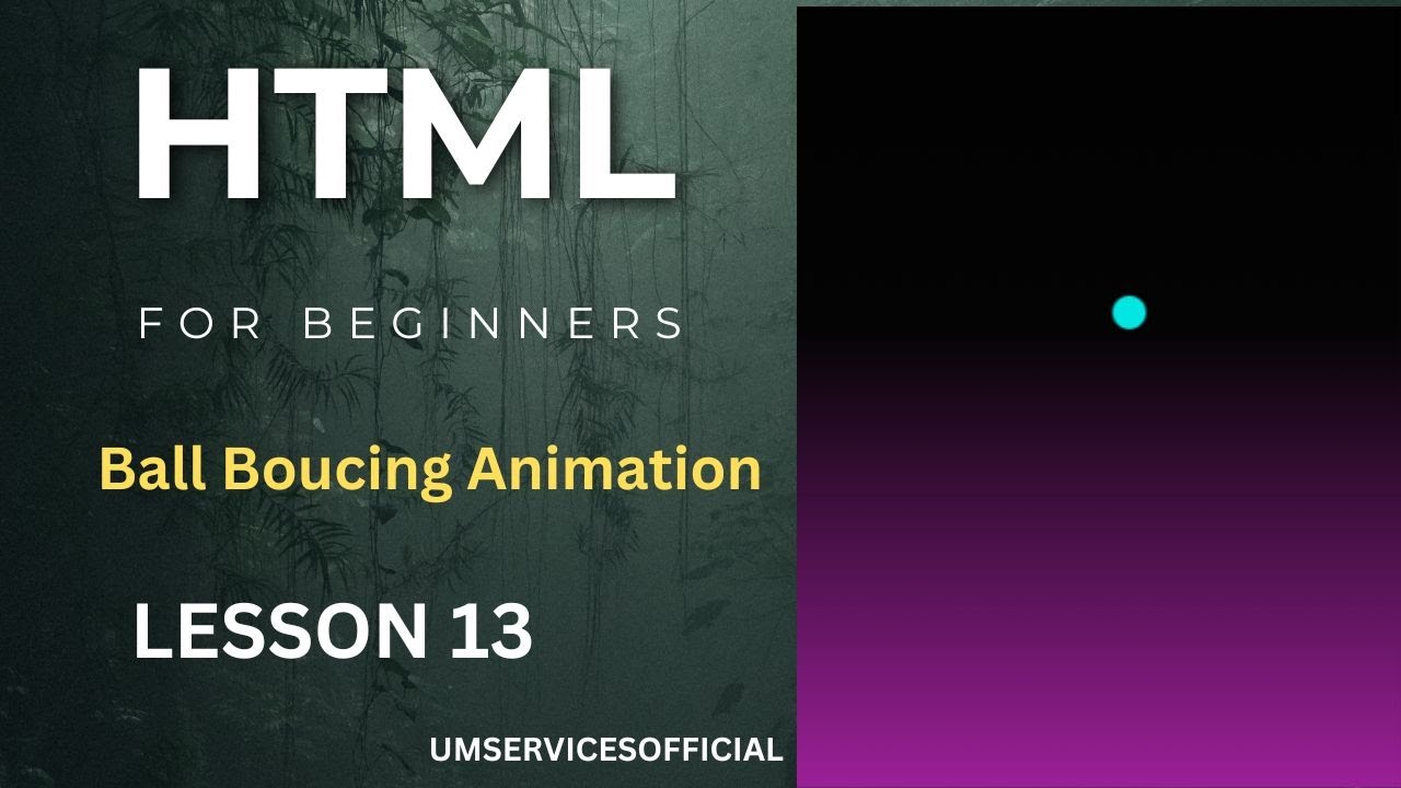 Ball Jumping Animation In Html Css Umservicesofficial Youtube